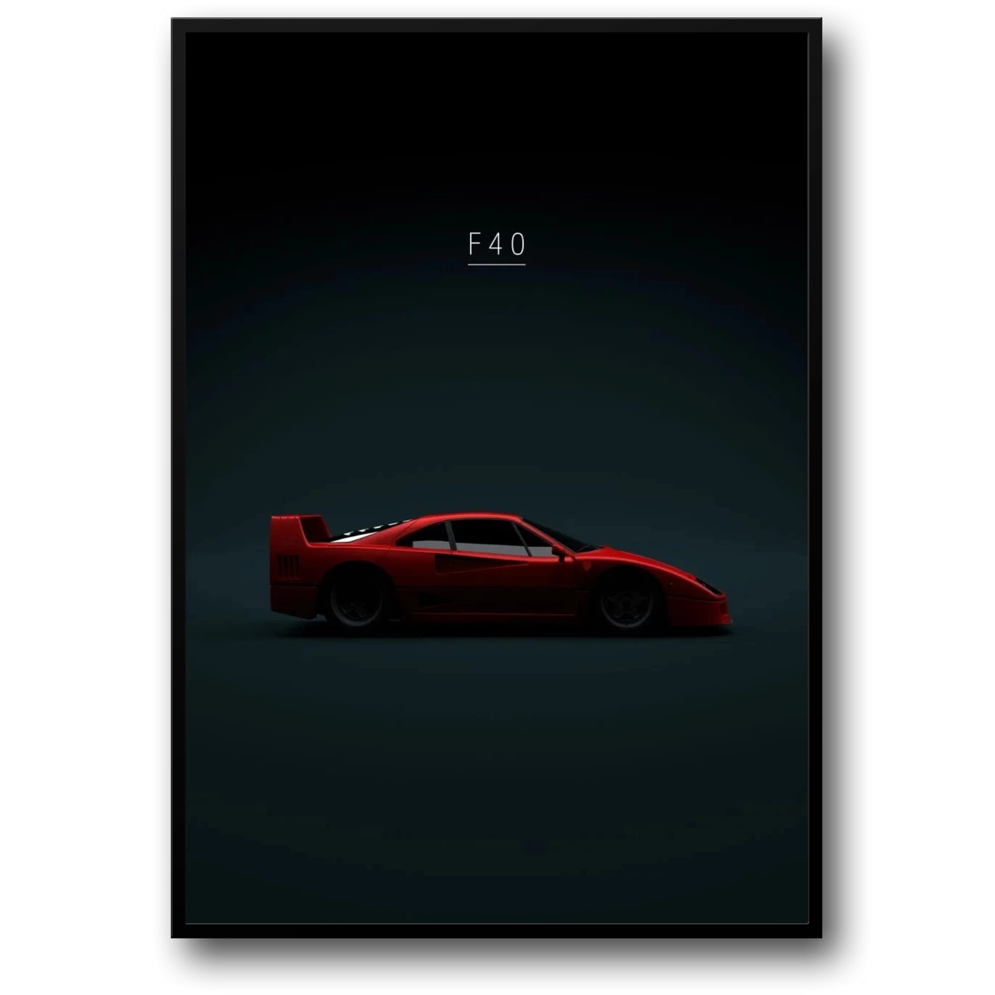 Ferrari F40 Poster | Tribute to Iconic Automotive Legends | Classic ...