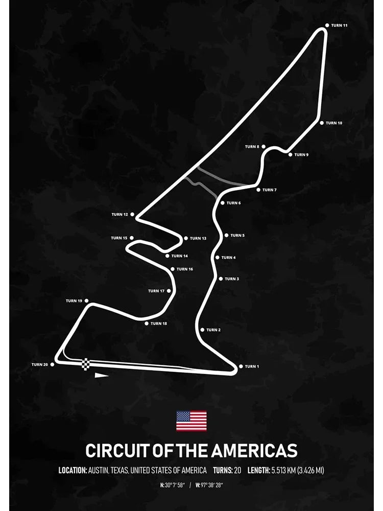 Circuit of the Americas | Austin F1 Track – Wall Of Art Studio